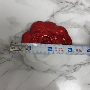CHANEL | Accessories | Brand New Authentic Chanel 3d Red Camellia ...